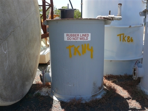 2100 Litre Rubber Lined Tank/Hopper | J&P Group