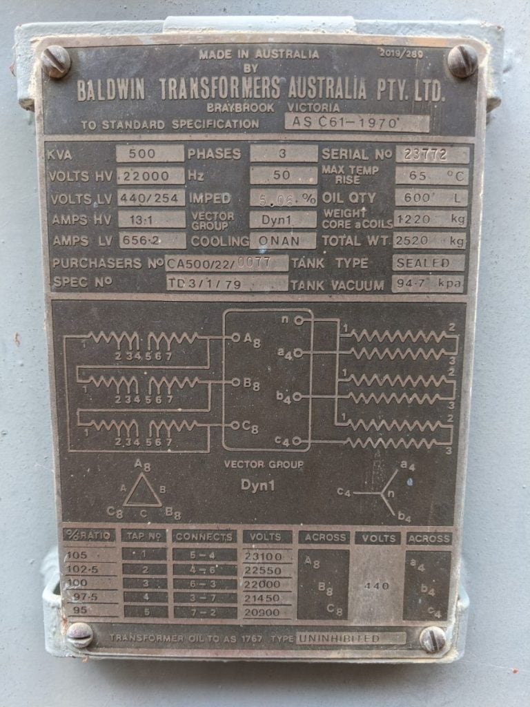 Baldwin 500kva Transformer | J&P Group